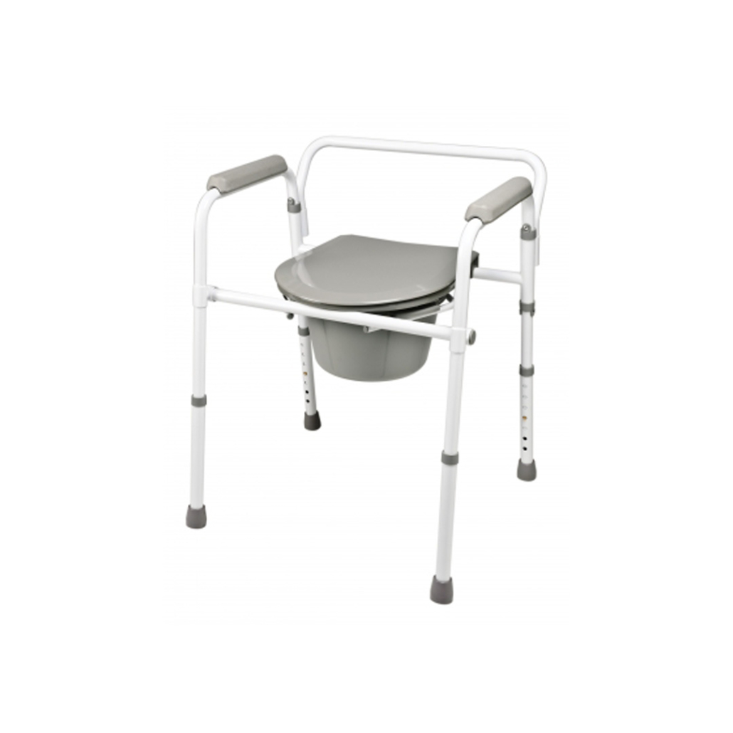 Deep Seat Steel Folding Commode – Bahamas Medical & Surgical Supplies Ltd.