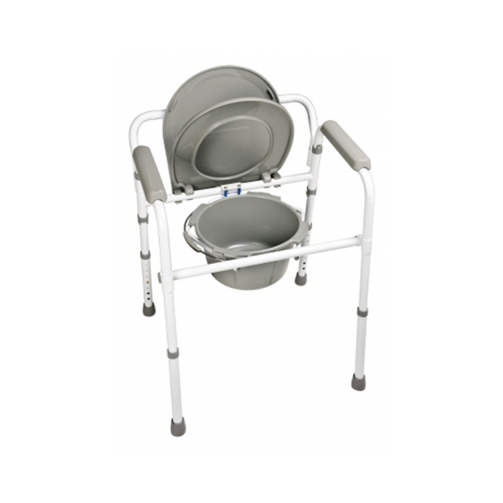 Deep Seat Steel Folding Commode – Bahamas Medical & Surgical Supplies Ltd.