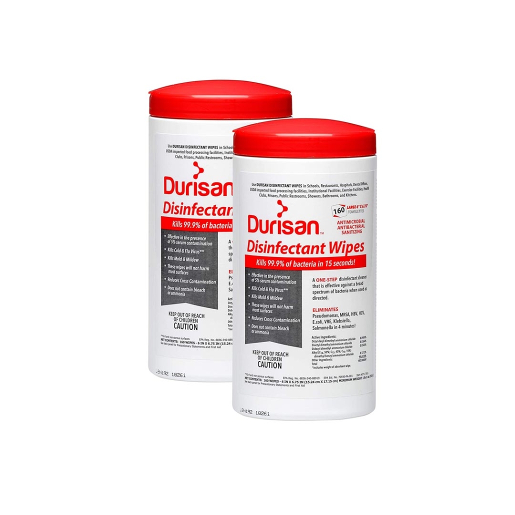 Durisan Disinfectant Surface Wipes 6″X6.75″, 160ct – Bahamas Medical ...