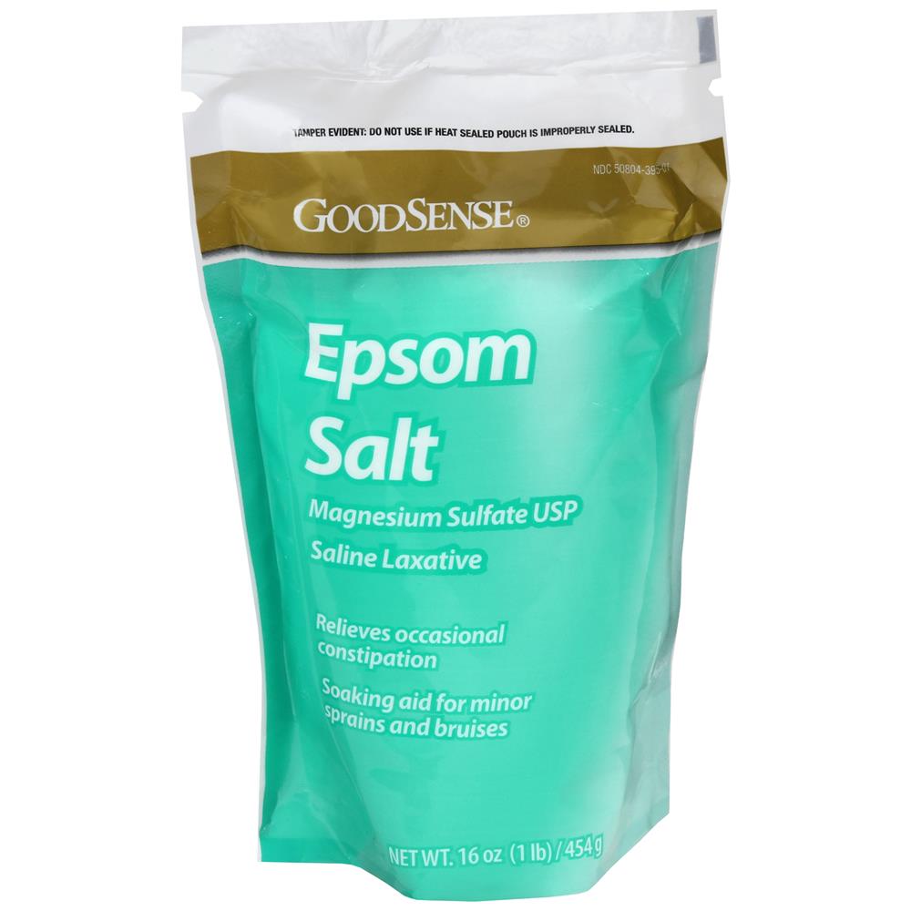 GOODSENSE Epsom Salt Pouch 16oz 1lb Bahamas Medical Surgical GOODSENSE Epsom Salt Pouch 16oz 1lb Bahamas Medical Surgical