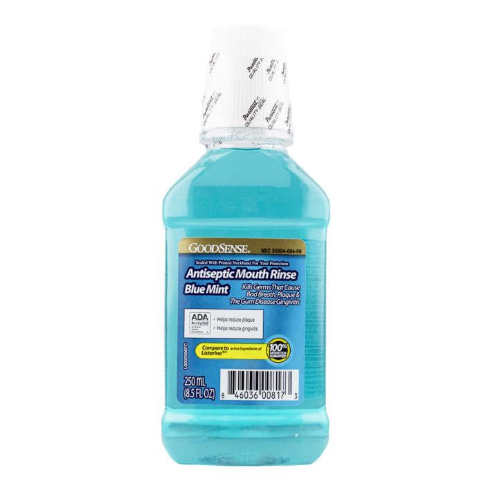 GoodSense® Antiseptic Mouth Rinse Blue Mint, 1 Liter , Perrigo ...